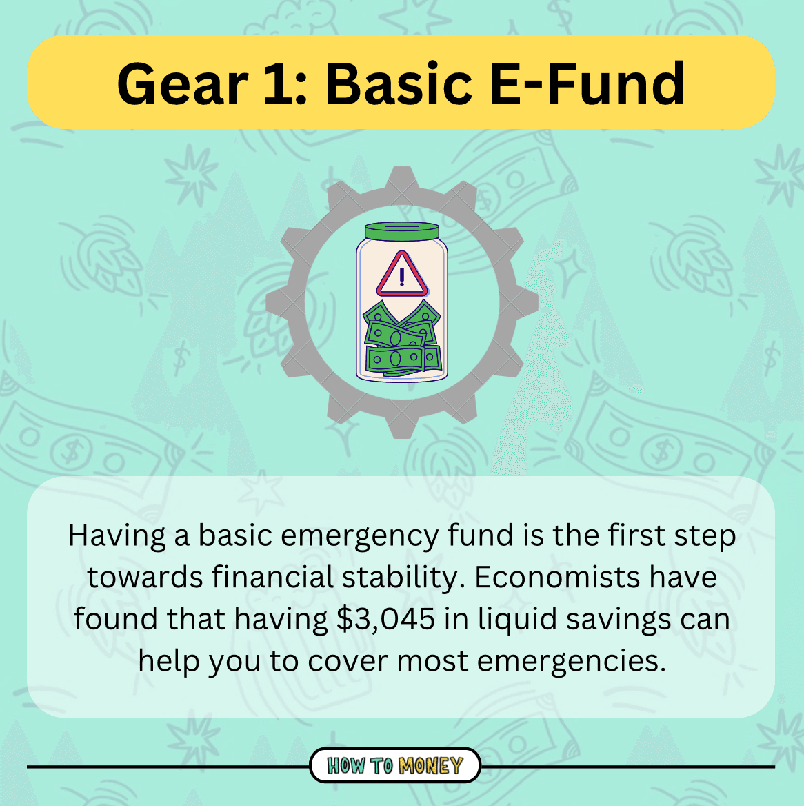 Money Gear 1: Saving a Basic Emergency Fund